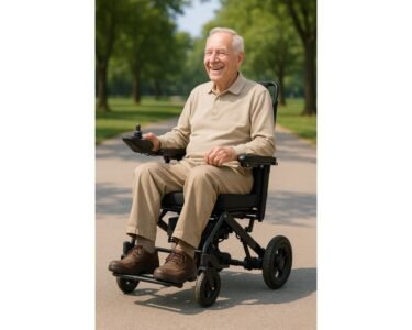 Folding Lightweight Electric Wheelchair Powerchair MAX PRO (With ...